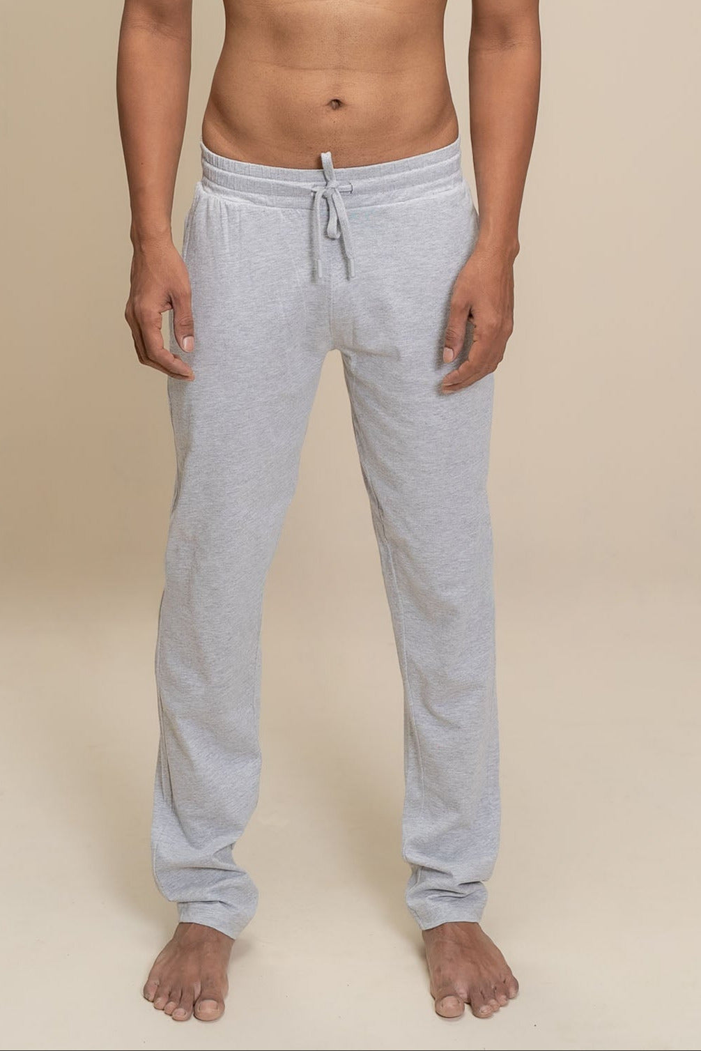 Combed Cotton Side Sew Panel Smart Fit Zipper Pocket Track Pant Grey M ...